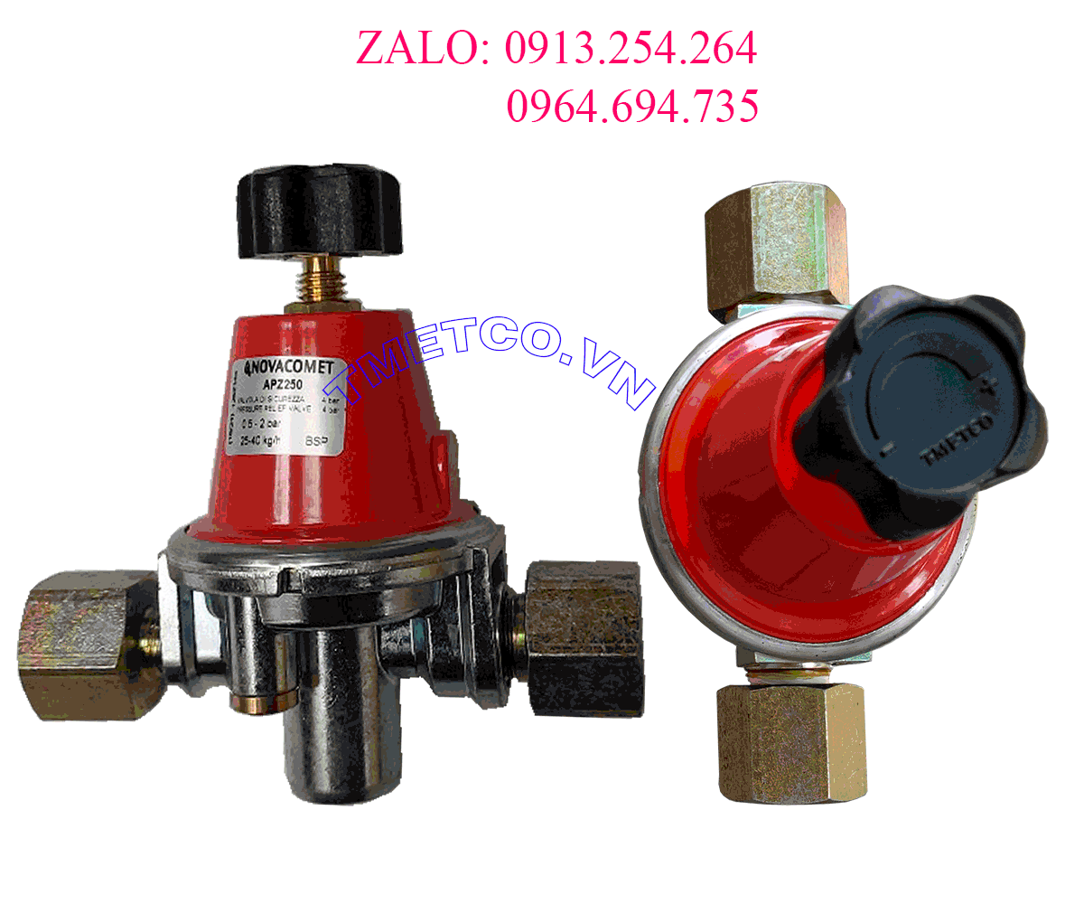 Van giảm áp - Điều áp gas Novacomet 40 kg - 2 bar - Công ty TNHH công ...